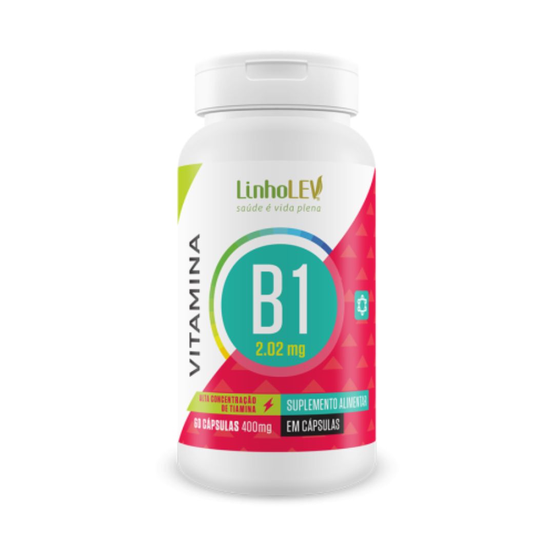VITAMINA B1 400 MG 60 CAPS LINHO LEV