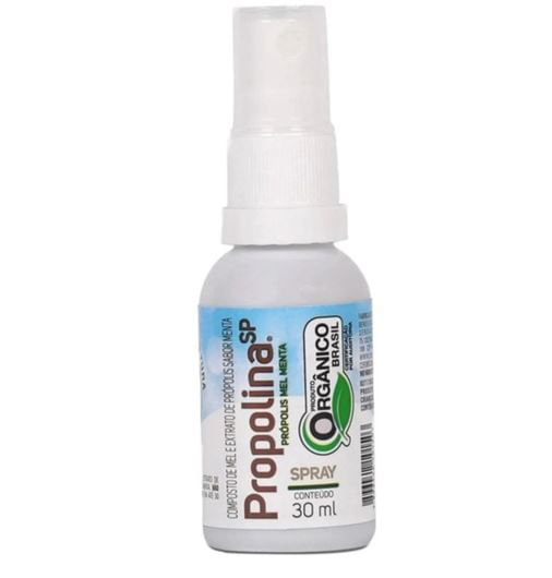 PROPOLINA SPRAY PRÓPOLIS ORGÂNICO MEL E MENTA 30ml BREYER