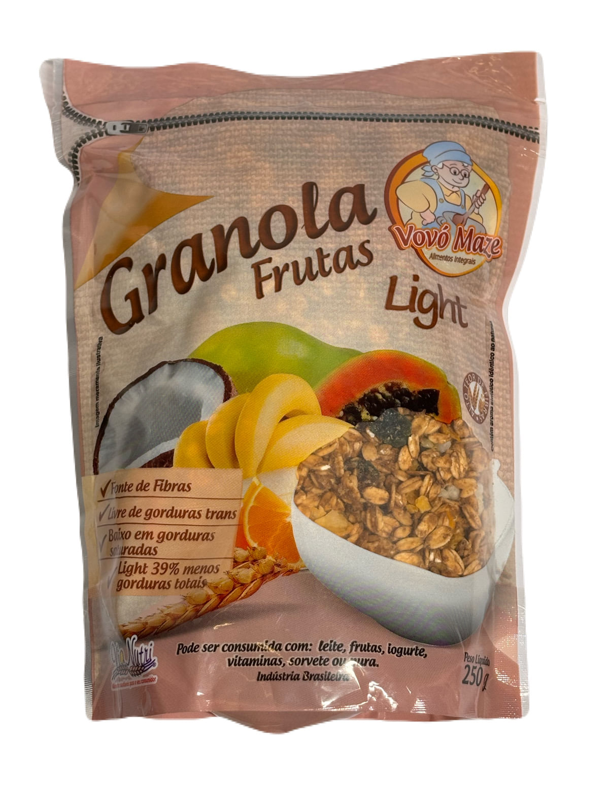 GRANOLA FRUTAS LIGHT 250g VOVÓ MAZE